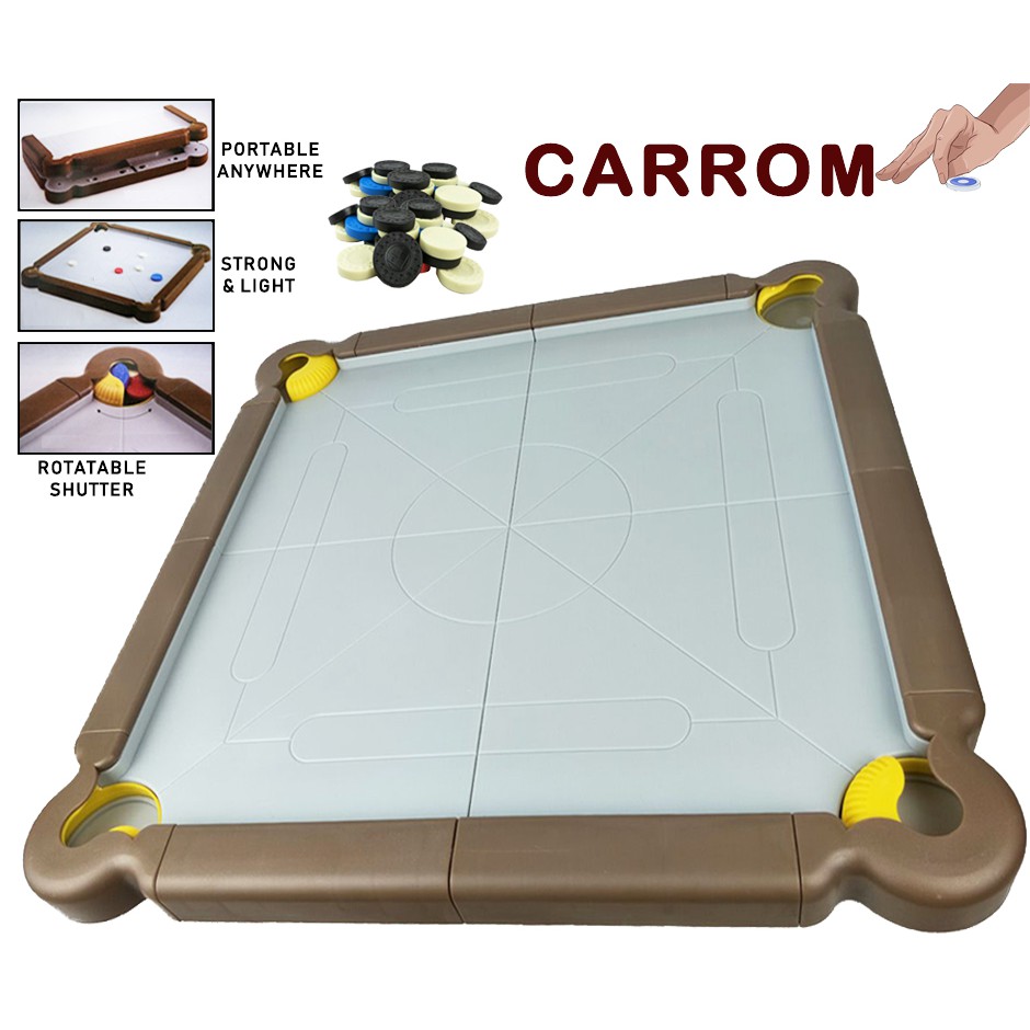 SPM Traveller Carrom Board Set / Set Papan Karom SPM - Foldable/Compact ...