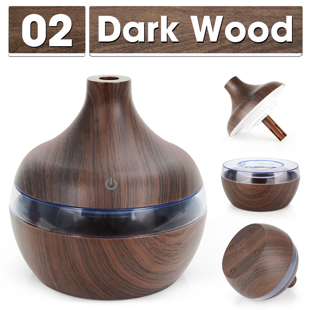 Wooden Air Humidifier With Essential Oil Diffuser Aroma Aromaterapi ...