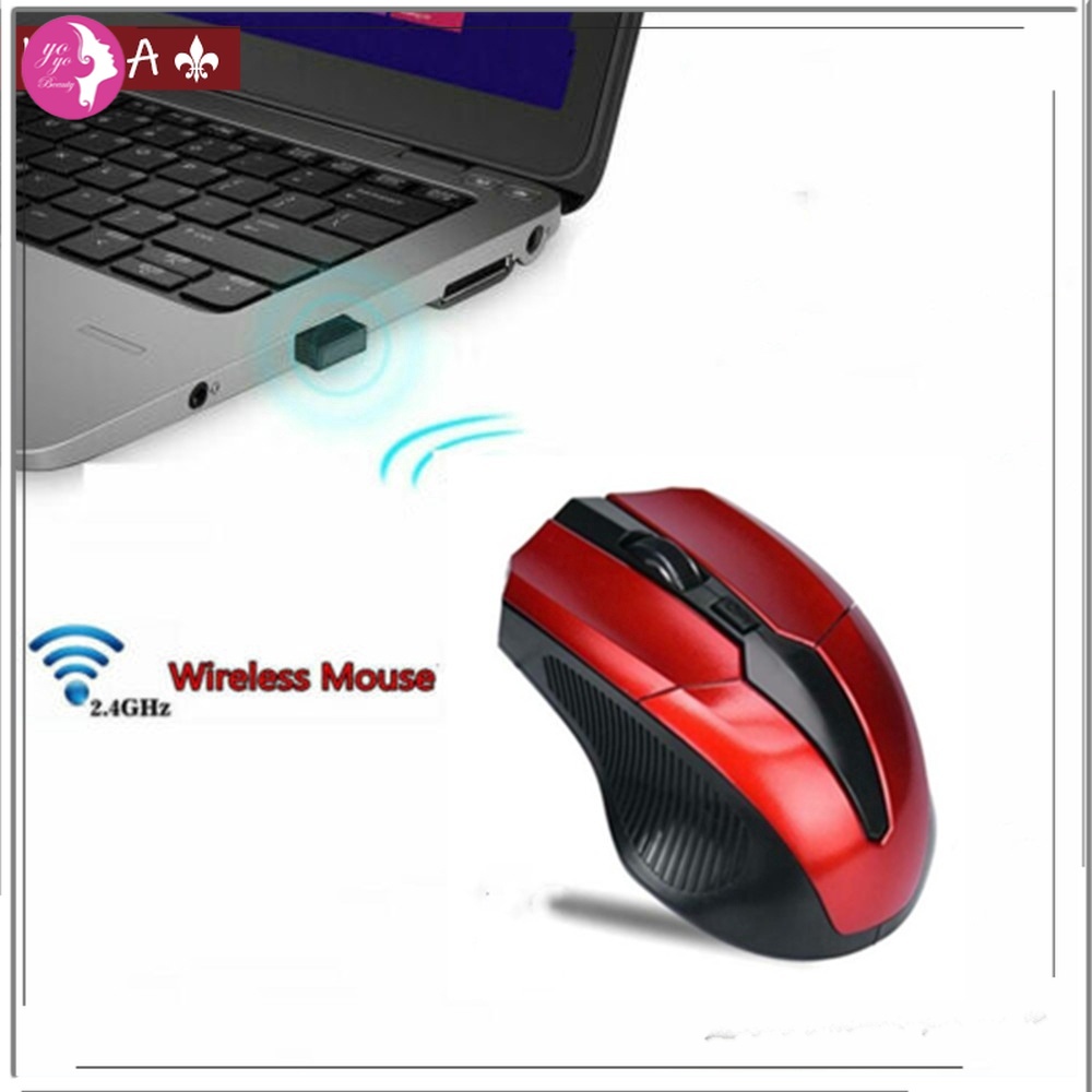YOYO 2.4GHz Mice Optical Mouse Cordless USB Receiver PC Computer ...