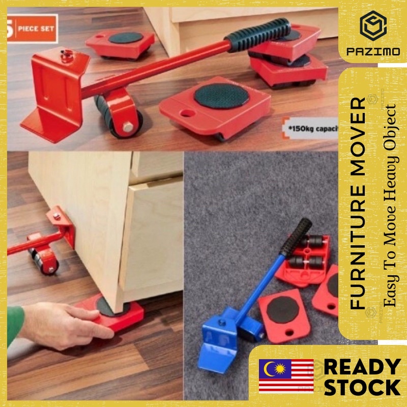 (Ready stock in Malaysia) FURNITURE LIFTER 4 Wheeled Mover Roller ...