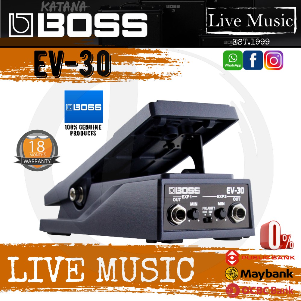 Boss EV-30 Dual Expression Pedal ( EV30 ) | Shopee Malaysia