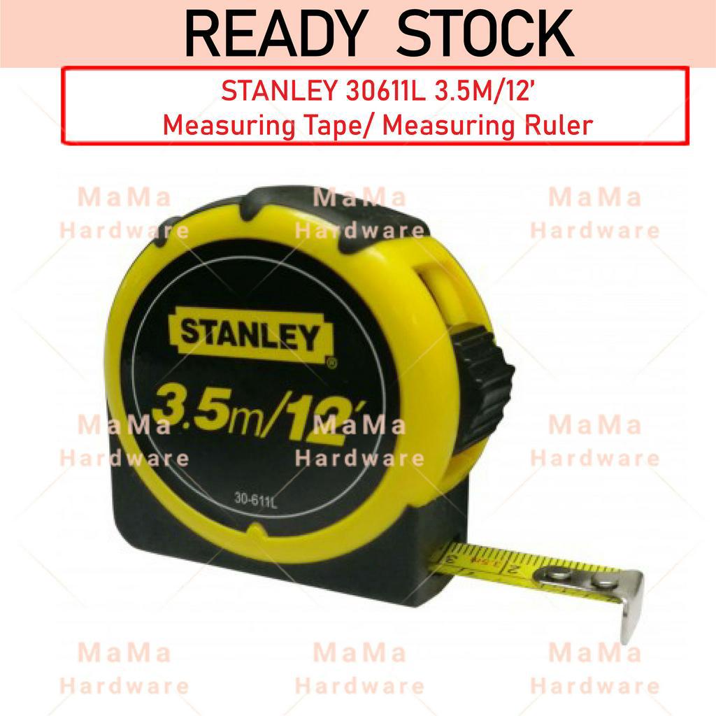 Stanley 30611L Rubber Grip 3.5MTR/12Ft Measuring tape / Measurement ...