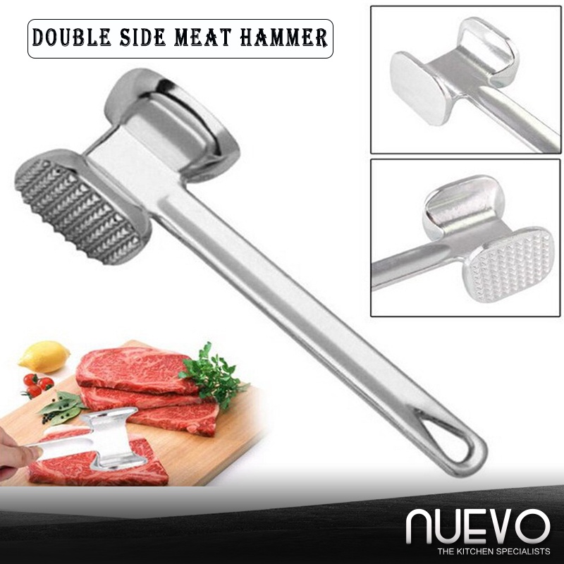 Steak Beefs Porks Meat hammer 19.5cm Two Sides Aluminum Meat Hammer ...
