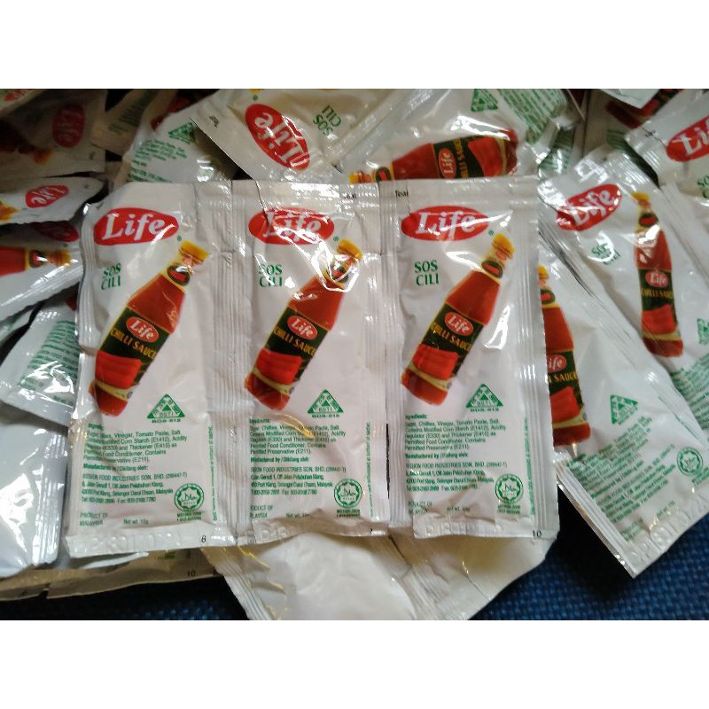 LIFE Chili LIFE sauce sachets 10g. Sos cili Life sachet. | Shopee Malaysia