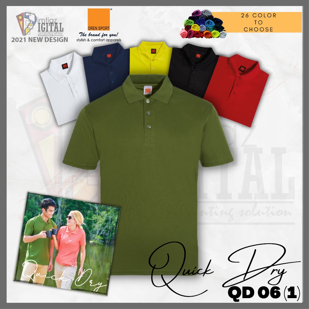 OREN SPORT – QD 06 COLLAR MICROFIBER QUICK DRY (GROUP 1) | Shopee Malaysia