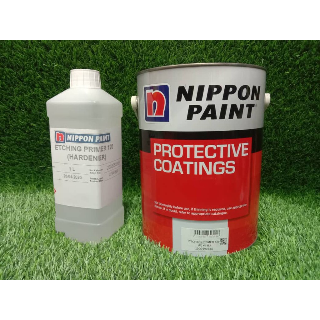 🔥READY STOCK🔥 5L NIPPON PAINT Etching Primer 120 Metal Surfaces Cat ...
