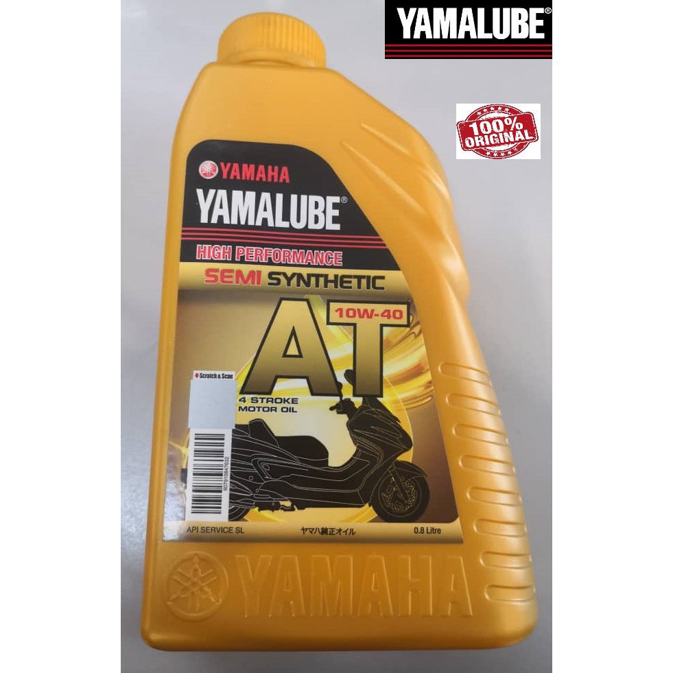 petronas engine oil 100% ORIGINAL Yamalube AT 10W-40 10W40 Scooter SEMI ...