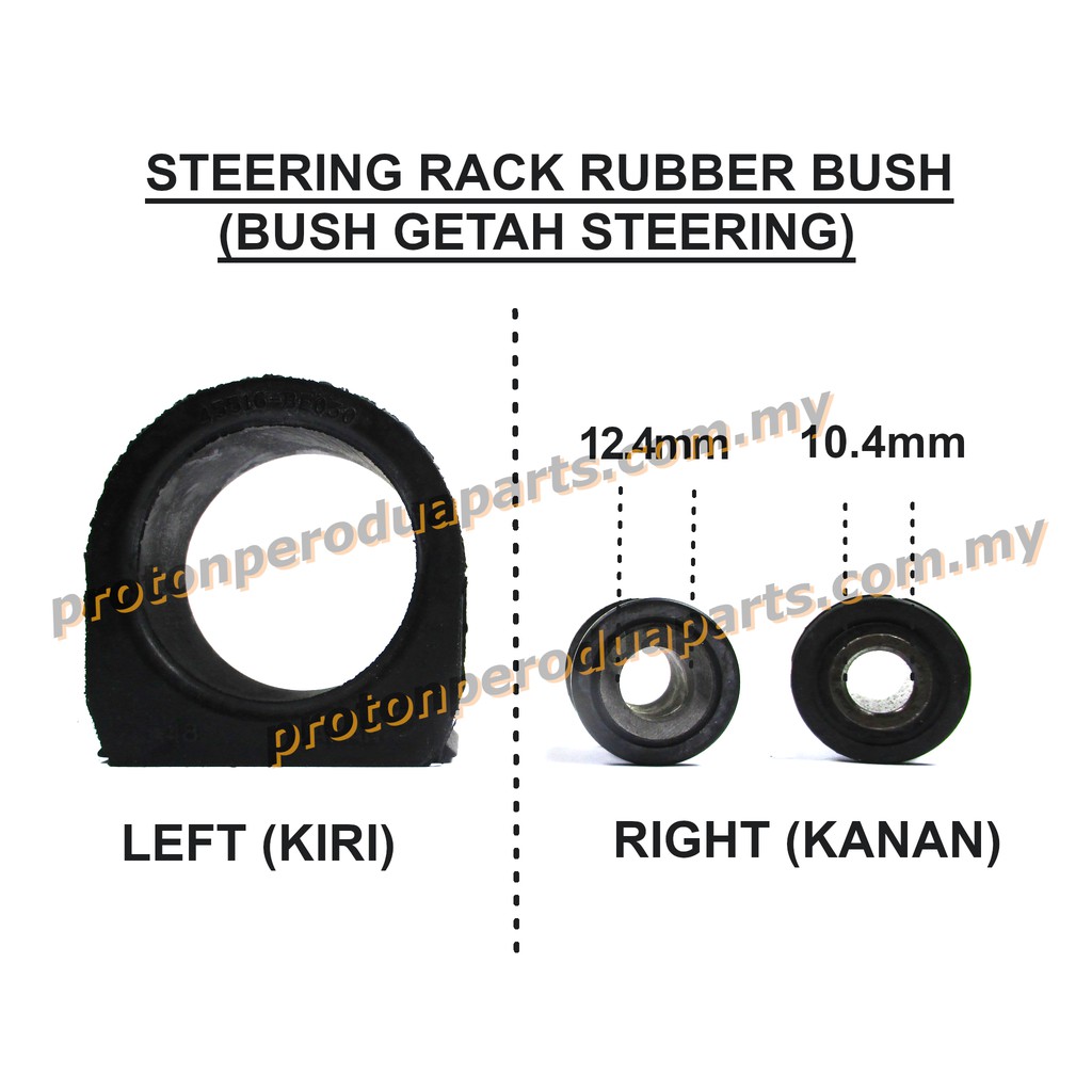 Power Steering Rack Rubber Cushion Bush For Viva Myvi Alza - Getah ...