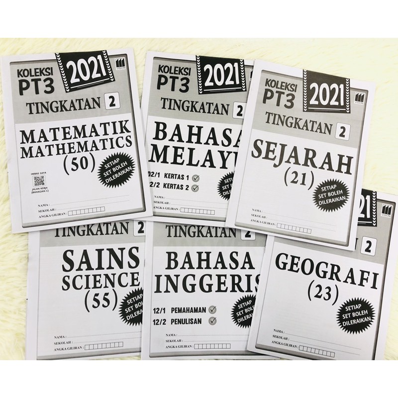 Koleksi Kertas PT3 Tingkatan 2 2021 (1set) Penerbitan Pustaka Vision ...
