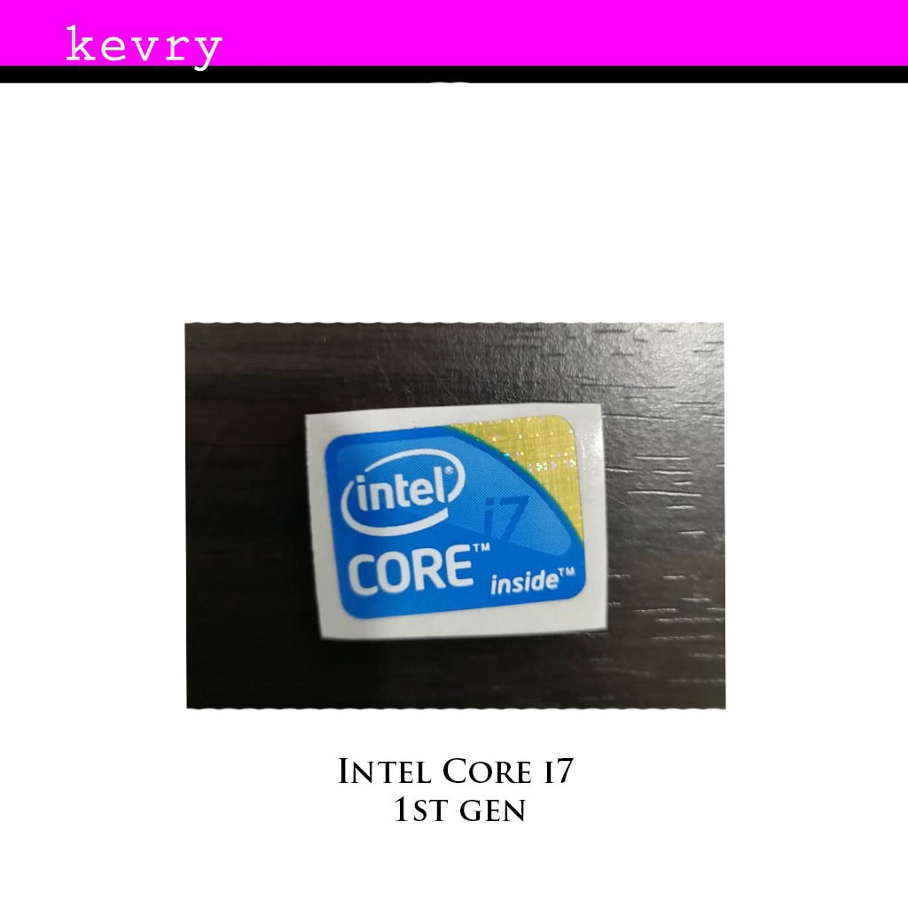 Intel i3 i5 i7 Sticker Core I9 I7 2nd Gen, 3rd Gen, 4rd Gen Sliver ...