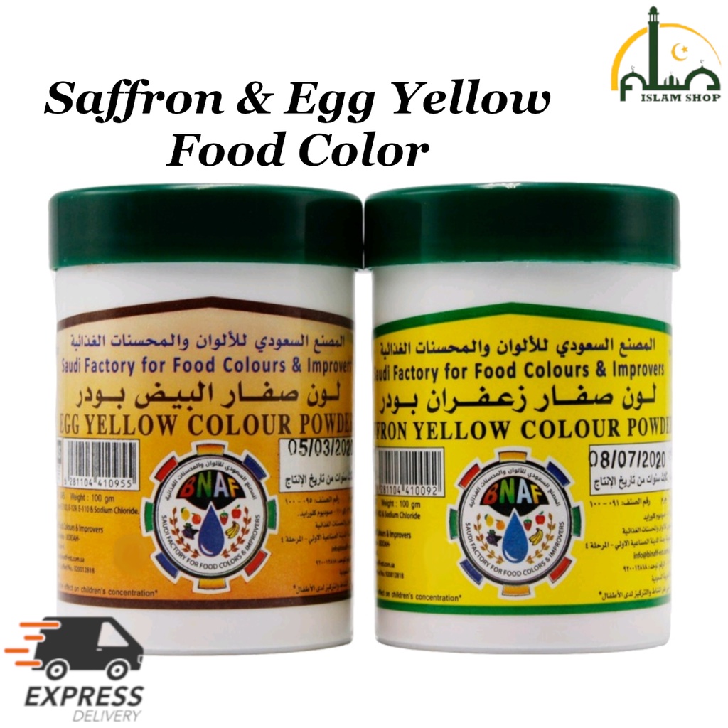 SAFFRON & EGG YELLOW FOOD COLOR 100g | Shopee Malaysia
