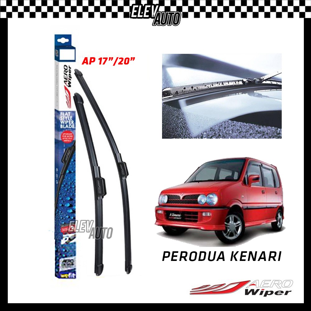 Perodua Kenari AERO Premium Frameless Flat Blade Wiper (17"/20 ...