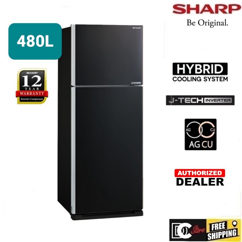 SHARP Invertor Refrigerator SJE538MK 480L 2 DOOR - Fridge | Shopee Malaysia