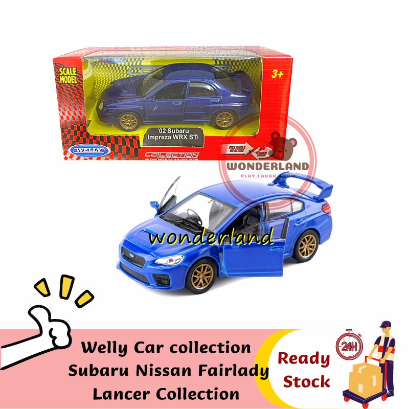 Welly Diecast Collection Subaru Impreza WRX STi 02 Metal Car Collection ...
