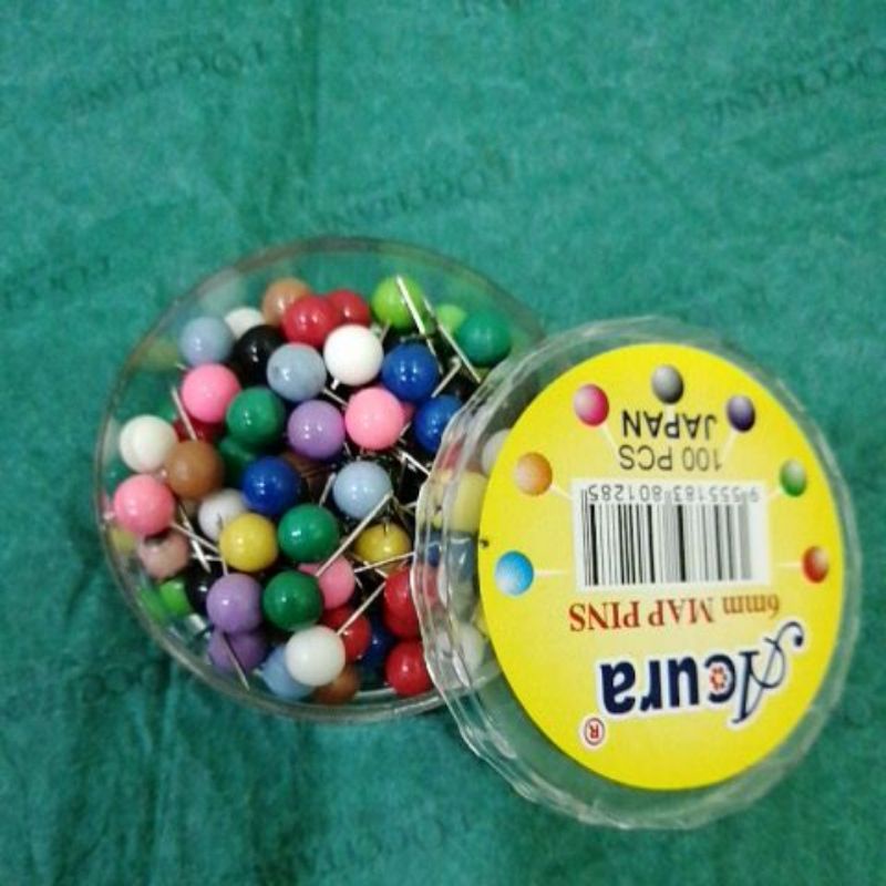 Push pin map pin jarum thumbtack for notice board use office school ...