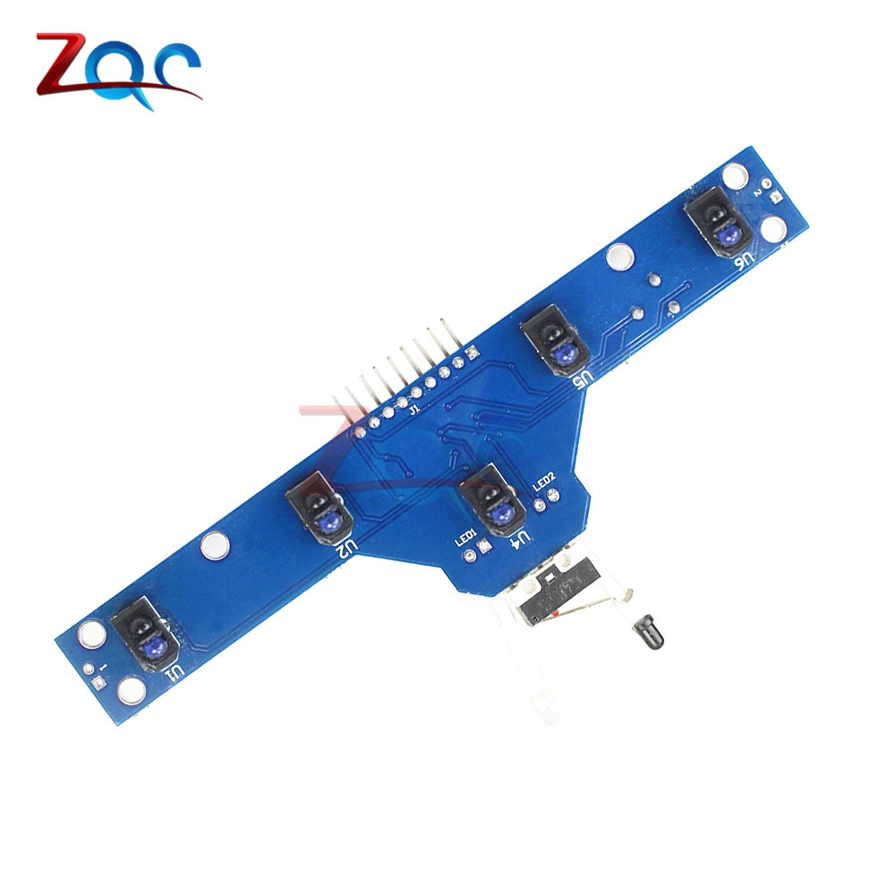 5 Channel IR Infrared Detector Tracking Line Obstacle Avoidance Sensor ...