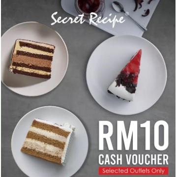 Secret Recipe - RM10 E-Cash Voucher [Selected Outlets Only] [F&B eCoupon](Exp:Nov2023) | Shopee ...