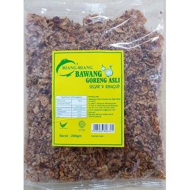 Riang-Riang Bawang Goreng Asli 200g | Shopee Malaysia