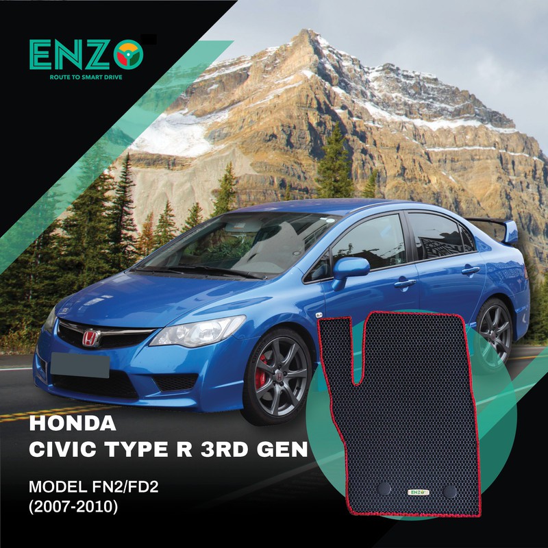 Civic Type R 3rd Gen Model FN2/FD2 - Enzo Customised Car Mat | Shopee ...