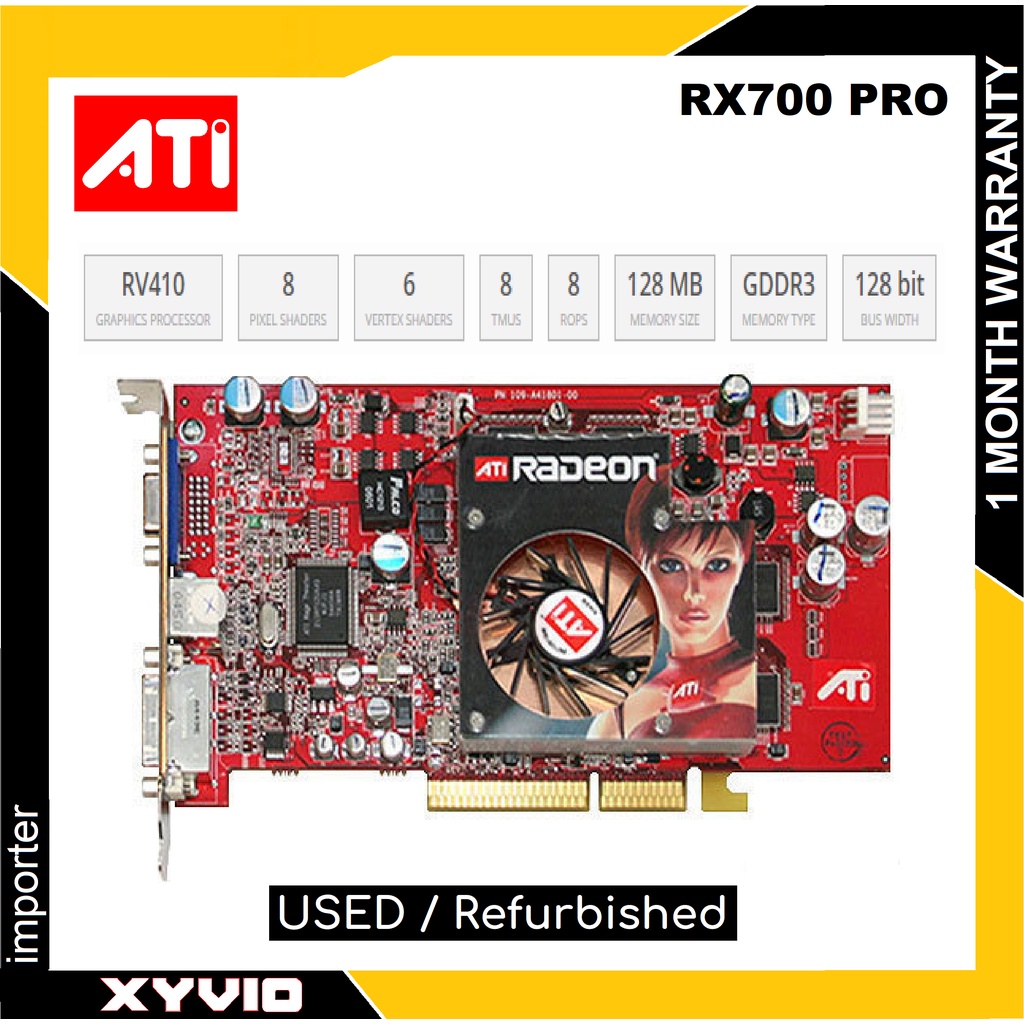 ATI Radeon RX700 PRO 128MB Graphics Card | Shopee Malaysia