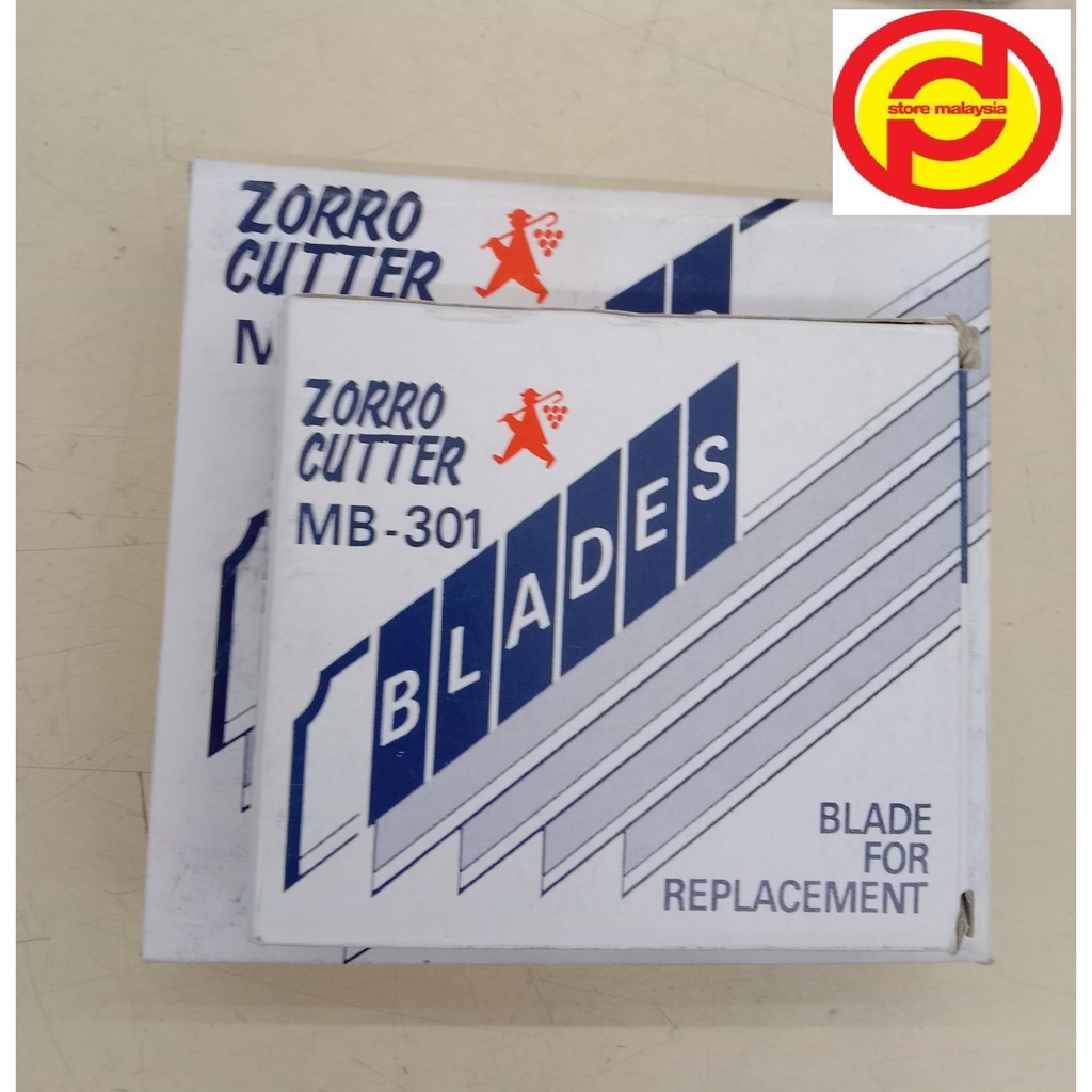 Zorro Cutter Blade Refill Replacement 9mm / 18mm (1box） | Shopee Malaysia