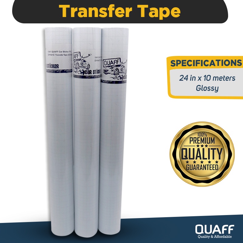 QUAFF Transfer Tape Roll for Car Sticker (24 inches x 10 meters ...