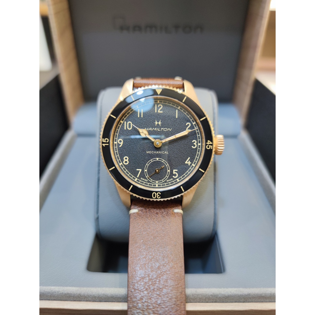 HAMILTON KHAKI AVIATION PILOT PIONEER BRONZE 43MM H76709530 | Shopee ...