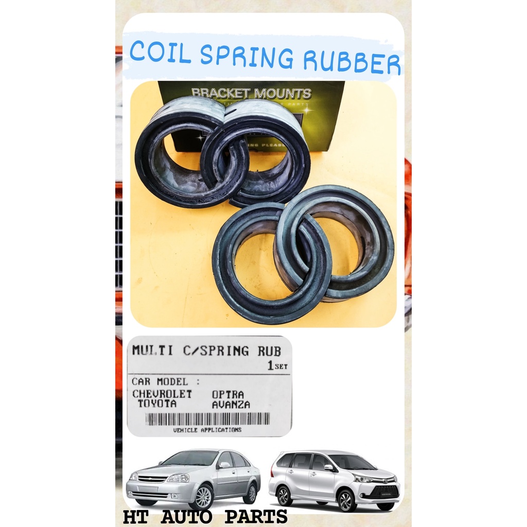 COIL SPRING RUBBER FOR CHEVROLET OPTRA & TOYOTA AVANZA (1 SET 4 PSC ...