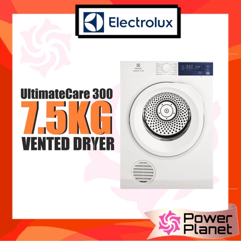 Electrolux Vented Dryer EDV754H3WB ( 7.5 kg / Venting) UltimateCare 300 ...