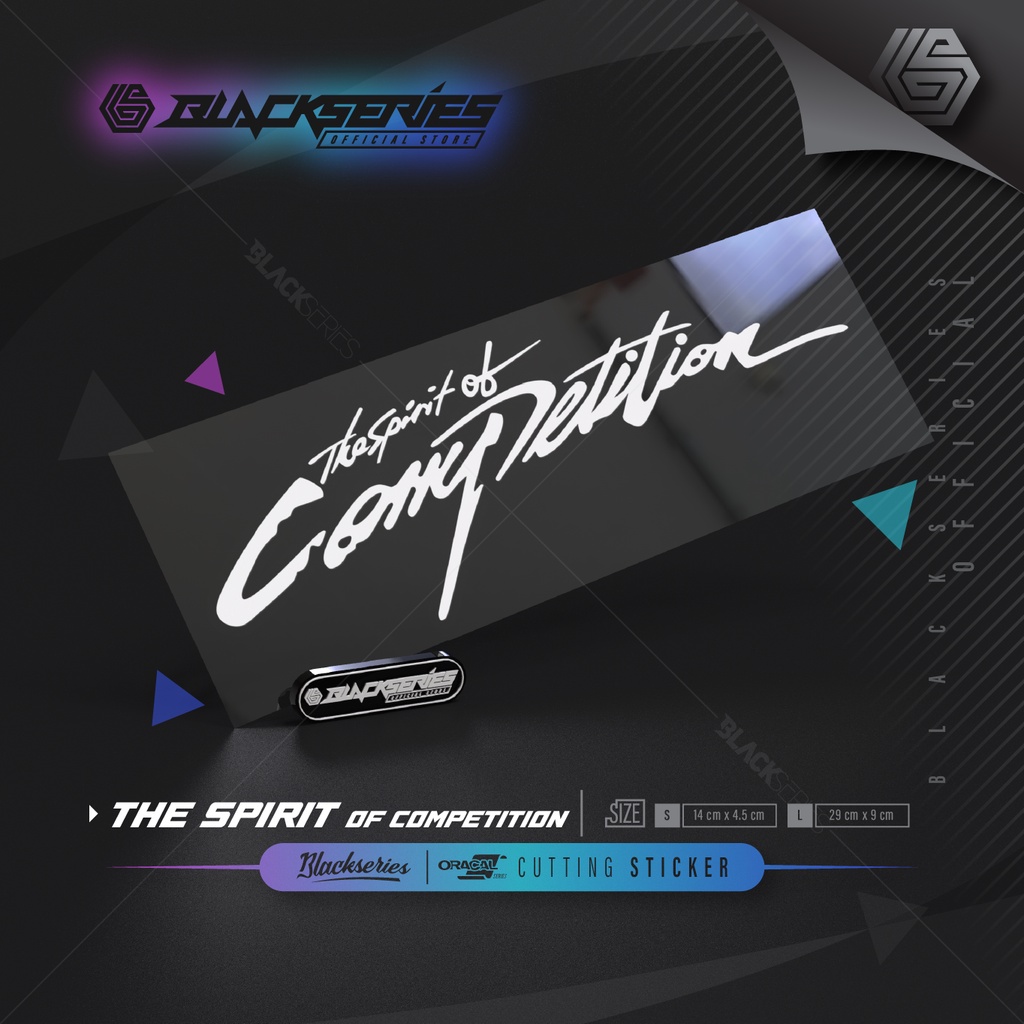 Cutting The Spirit of Competition Stickers | Car sticker | Shopee Malaysia