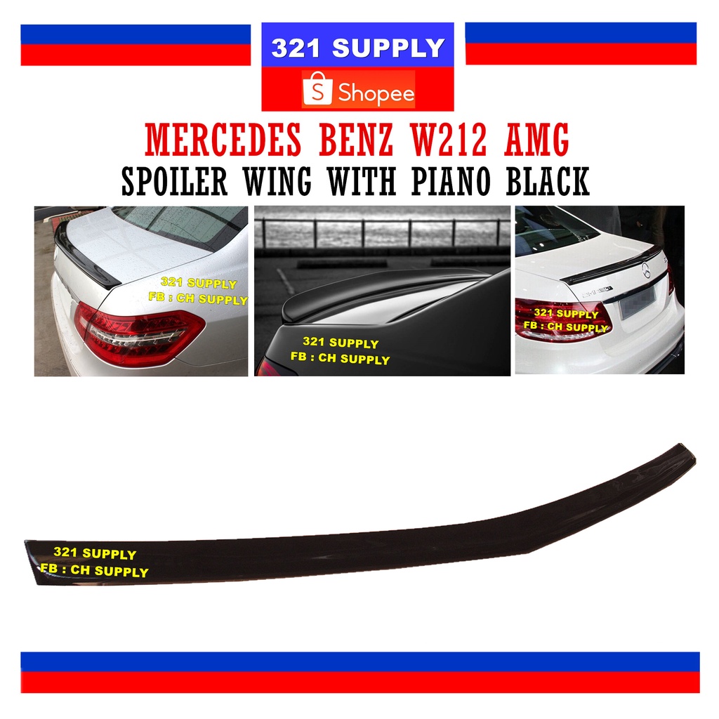 W212 ABS Unpainted Car Rear Trunk Wing Lip Spoiler for Mercedes-Benz E ...