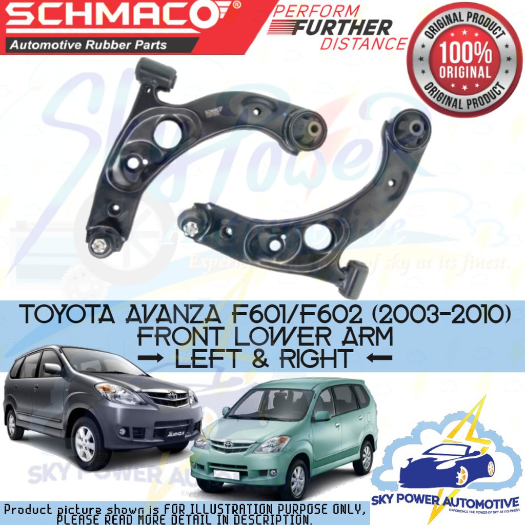 TOYOTA AVANZA F601/F602 (2003-2010) SCHMACO LOWER ARM (FRONT LEFT ...