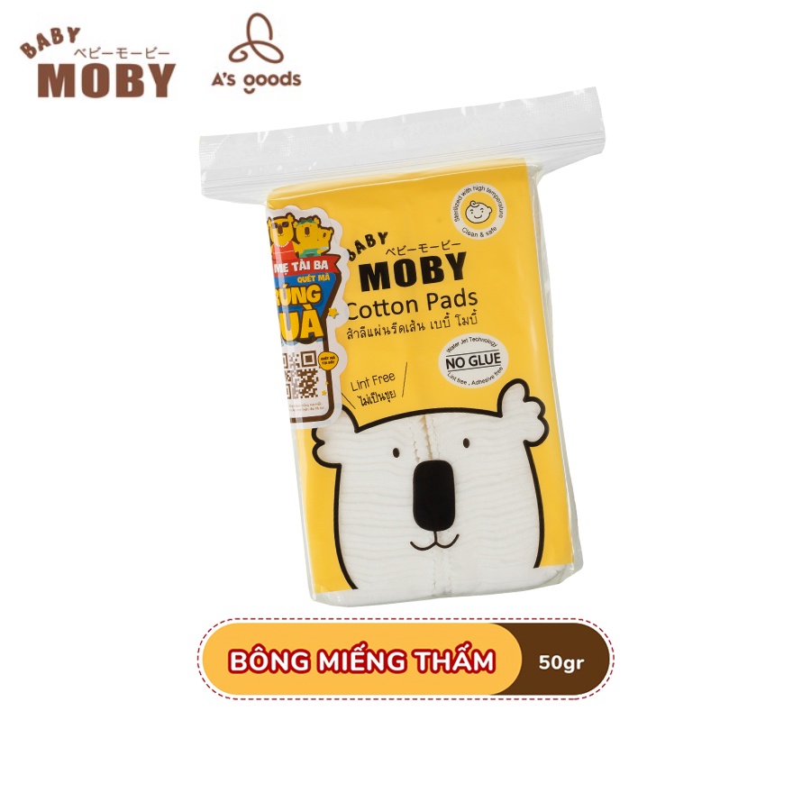 [GIFT] Moby Baby Cotton Pads Small Size (100 pieces/pack) | Shopee Malaysia