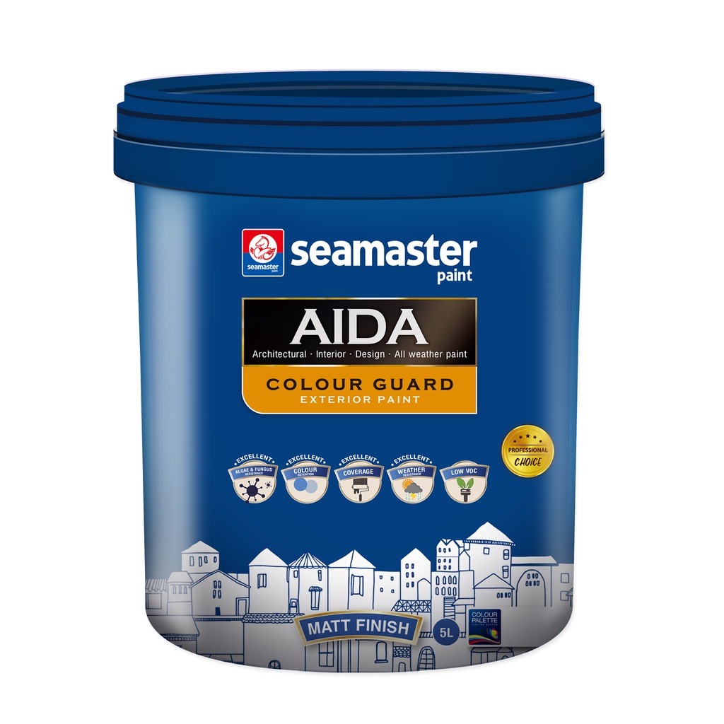 Seamaster Paint AIDA Exterior Paint Colour Guard - Blue Tones (5L ...