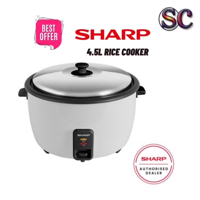 Sharp Commercial Rice Cooker KSH458C-WH (4.5L) | Shopee Malaysia