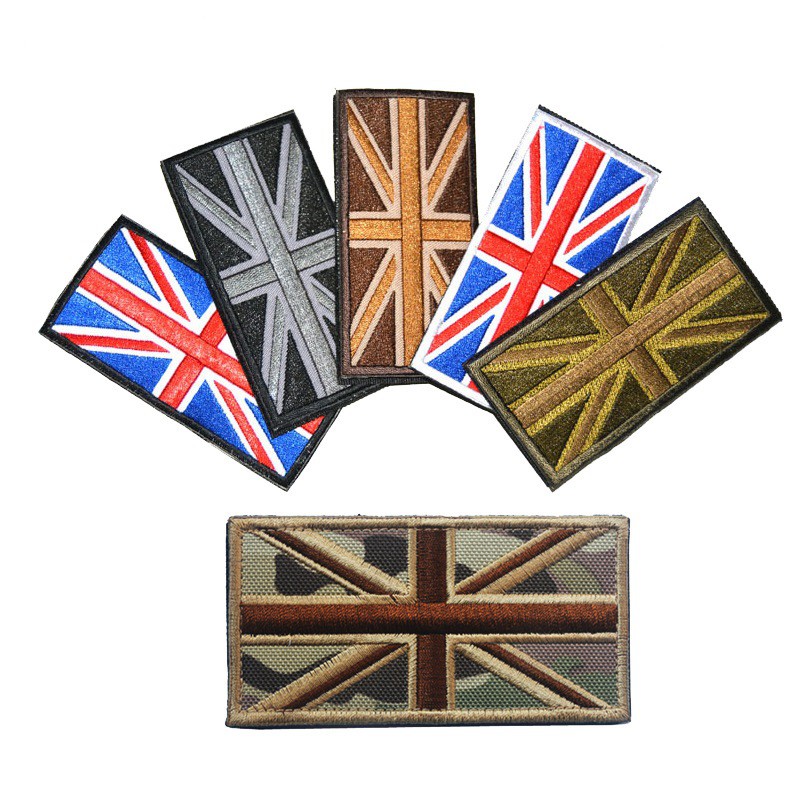 Embroidered BRITISH Flag Patch Union Jack England UK Great Britain ...