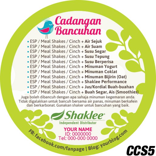 (CCS) Sticker - SHAKLEE (Canister Cap Sticker) | Shopee Malaysia
