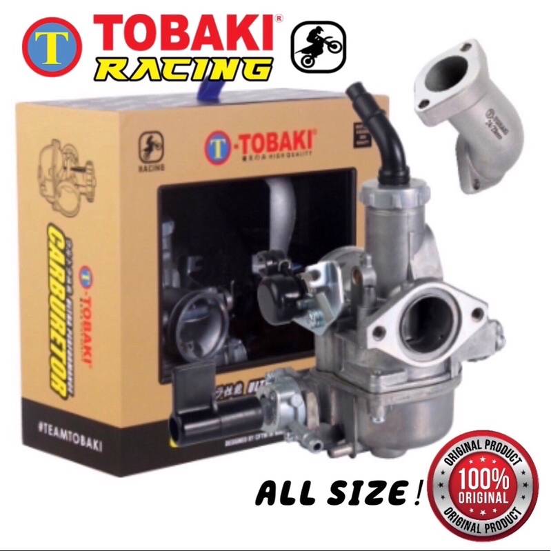 WAVE125 TOBAKI RACING CARBURETOR WITH INLET PIPE INTAKE COPPER SLIDE ...
