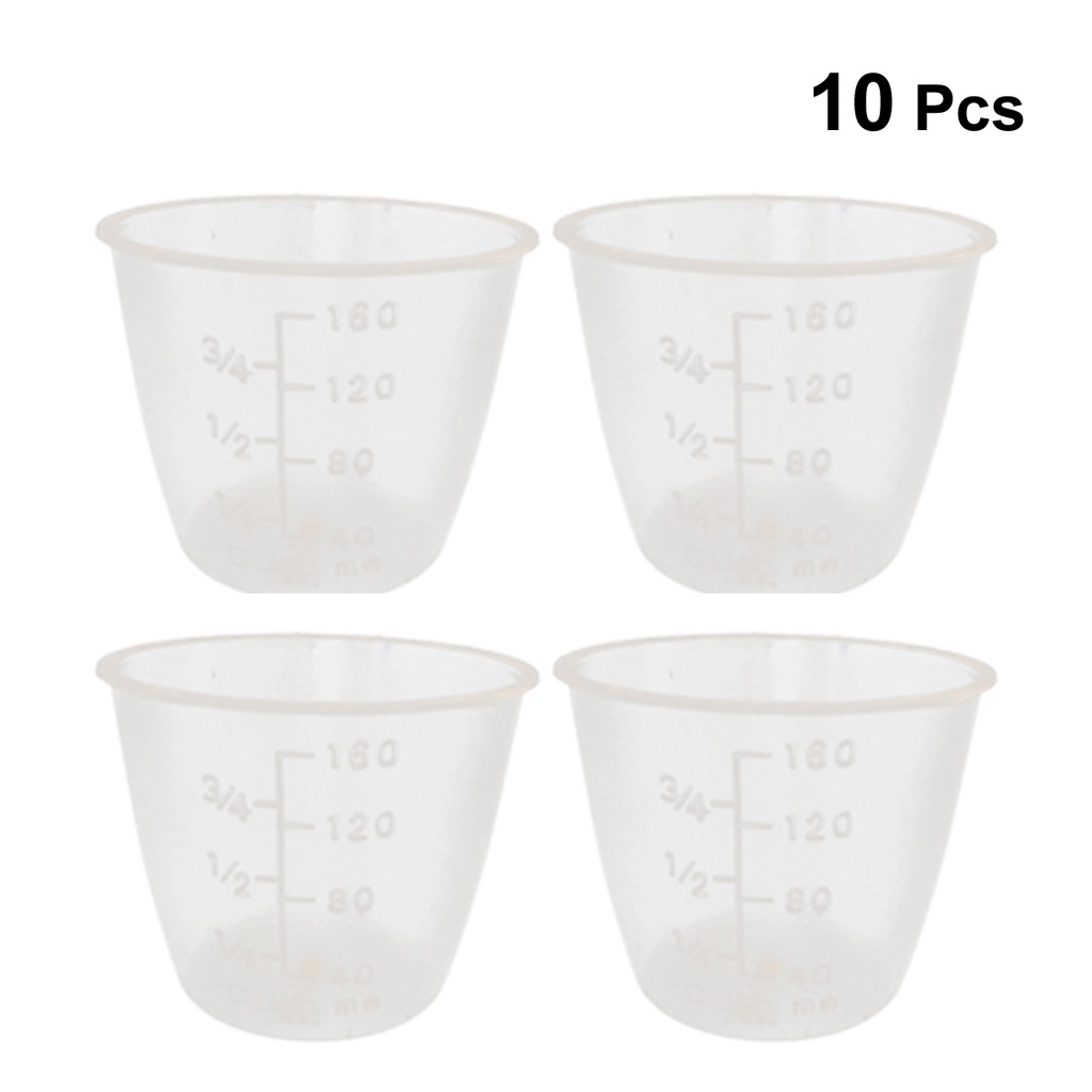10 Pcs Food Grade Plastic Rice Measuring Cup 160ml Rice Cooker ...