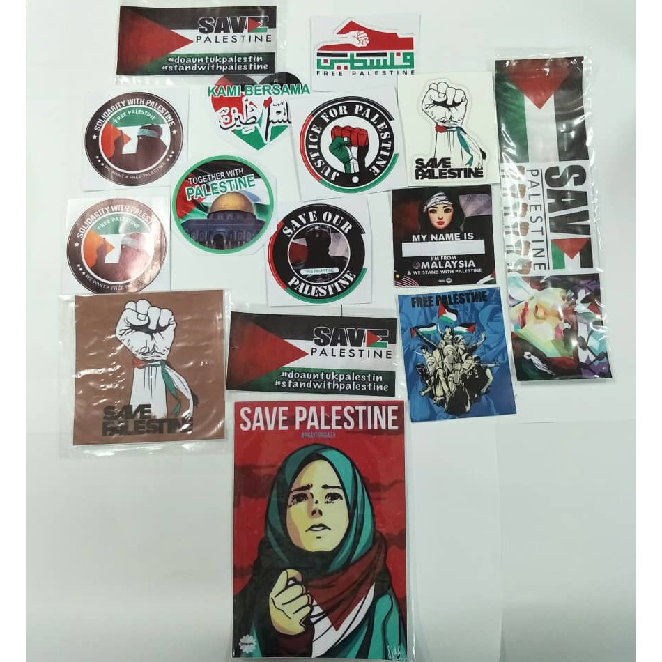 Sticker Palestine / Sticker motosikal palestin / Stiker Free Palestine ...