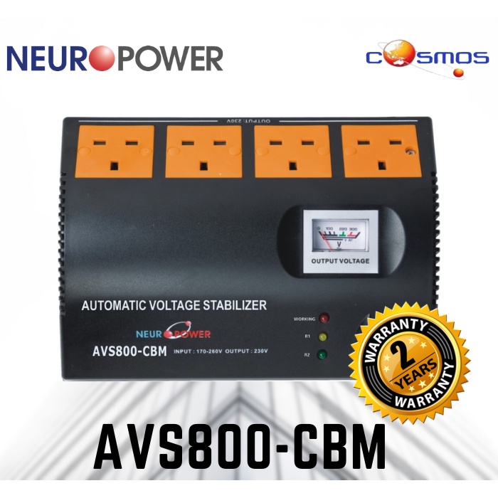 NEUROPOWER AVR 800VA AVS800-CBM, 1000VA AVS1000-CBM AUTOMATIC VOLTAGE ...
