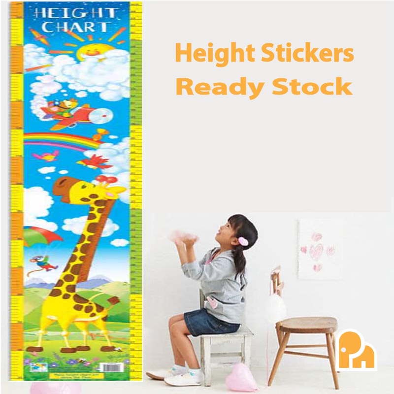 Height Chart for Kids Educational Wall Chart Poster | Shopee Malaysia