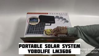 YOBOLIFE LM-3606 16V15W Solar Power System 5000mAh Portable Outdoor Solar Panels Powerbank ...