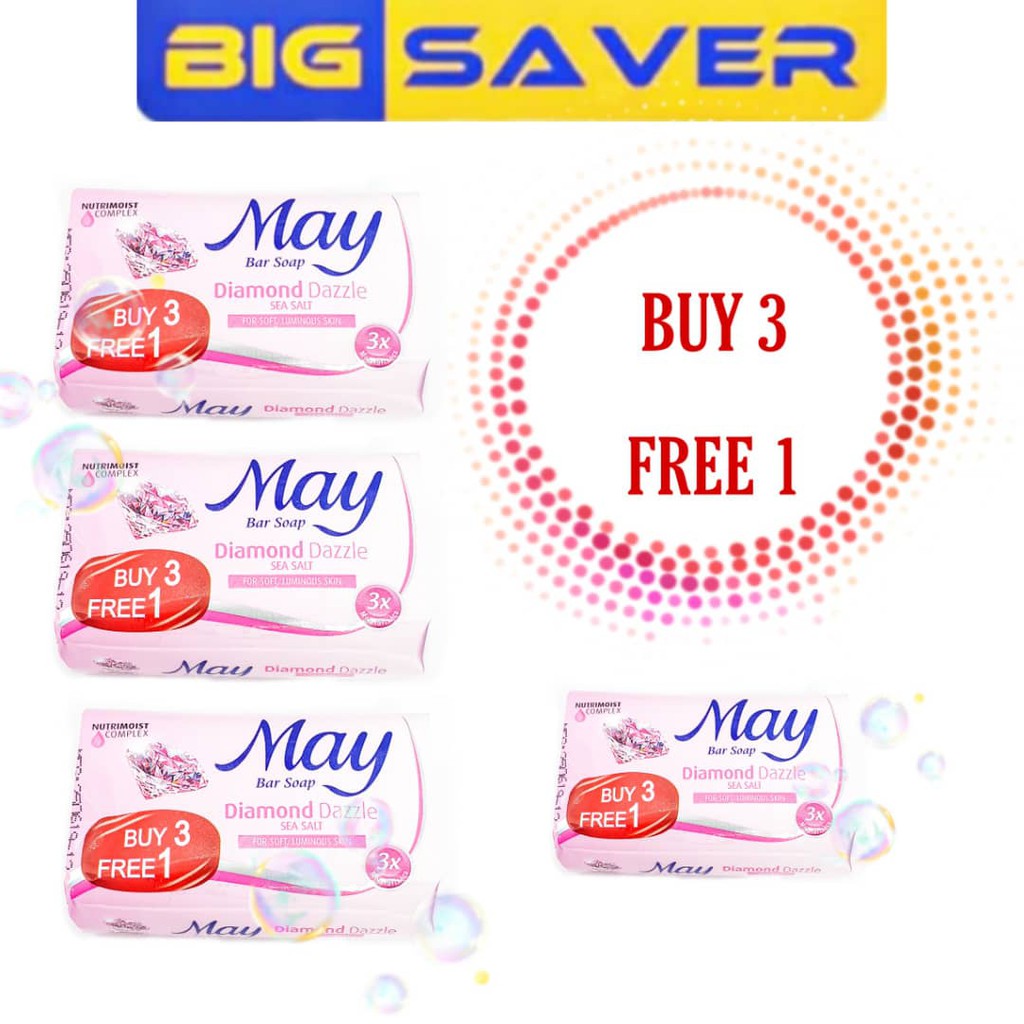 (SAME DAY DELIVERY)May Bar Soap Diamond Dazzle Valuepack Body Soap ...