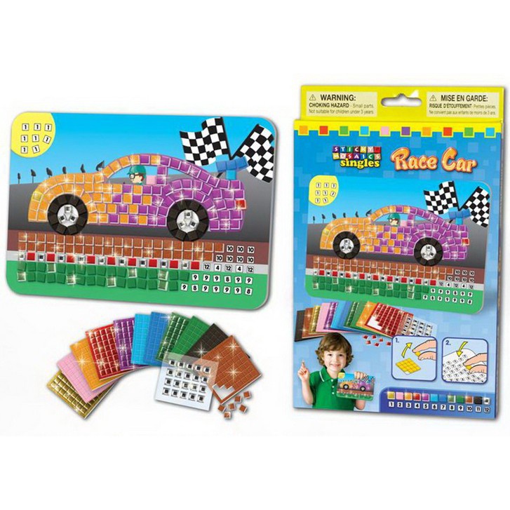 Sticky Mosaics Activity for kids / sticker puzzle | Shopee Malaysia