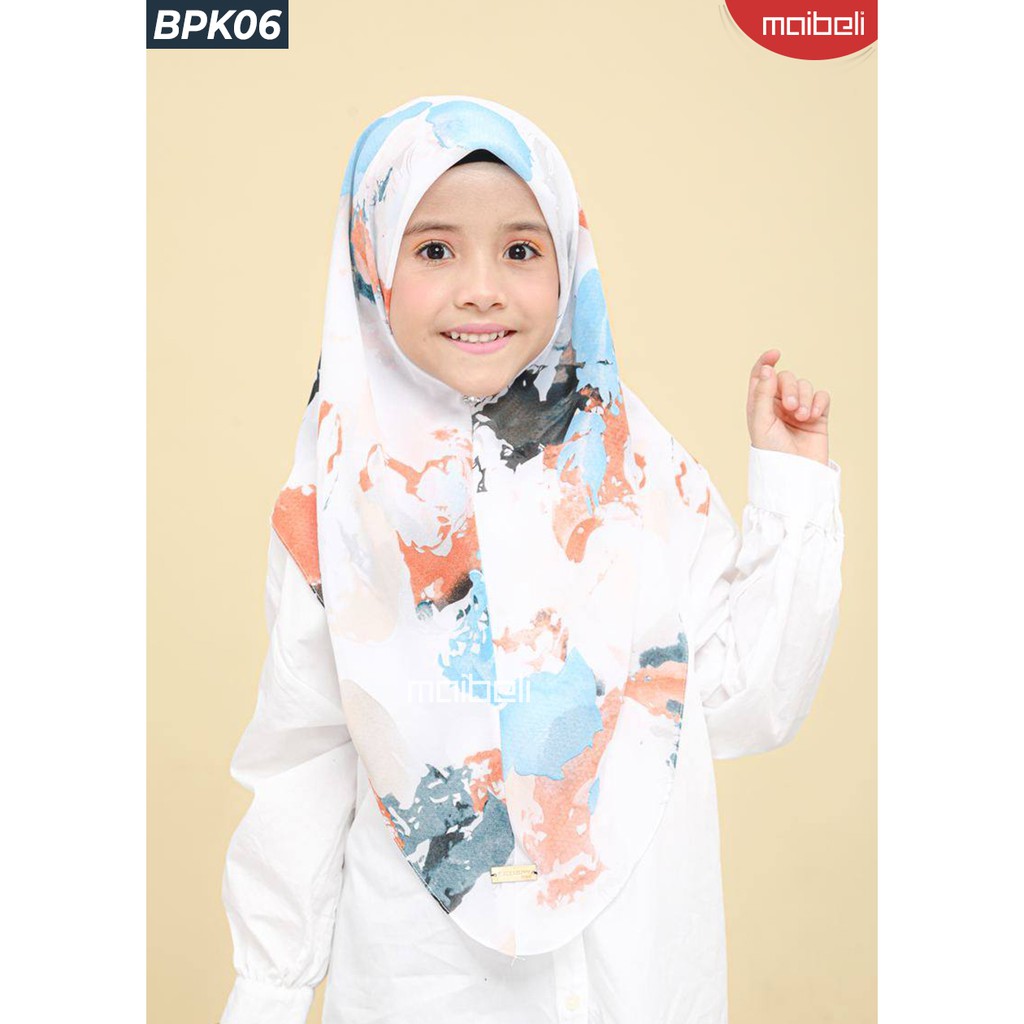 Instant Bawal Taya Beads Printed Floral Bunga Anak | Tudung Kanak-kanak ...
