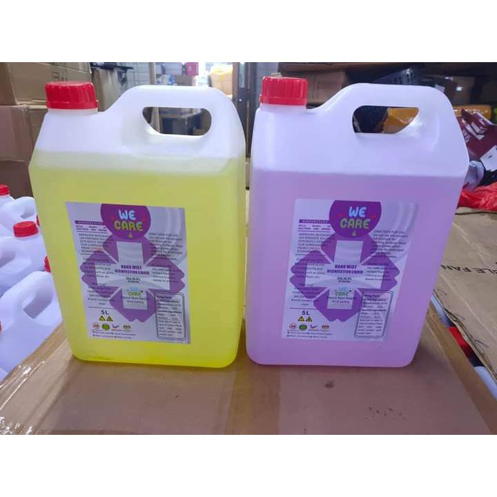Safety Care Anti-Bacterial Disinfectant Liquid Solution 5L cleanser ...