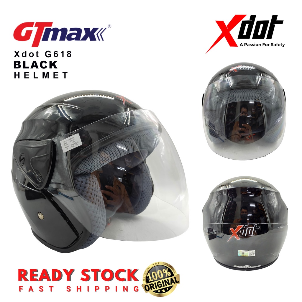 XDOT G618N Open Face Helmet Motor Helmets Topi Keledar G618 G 618 N X ...