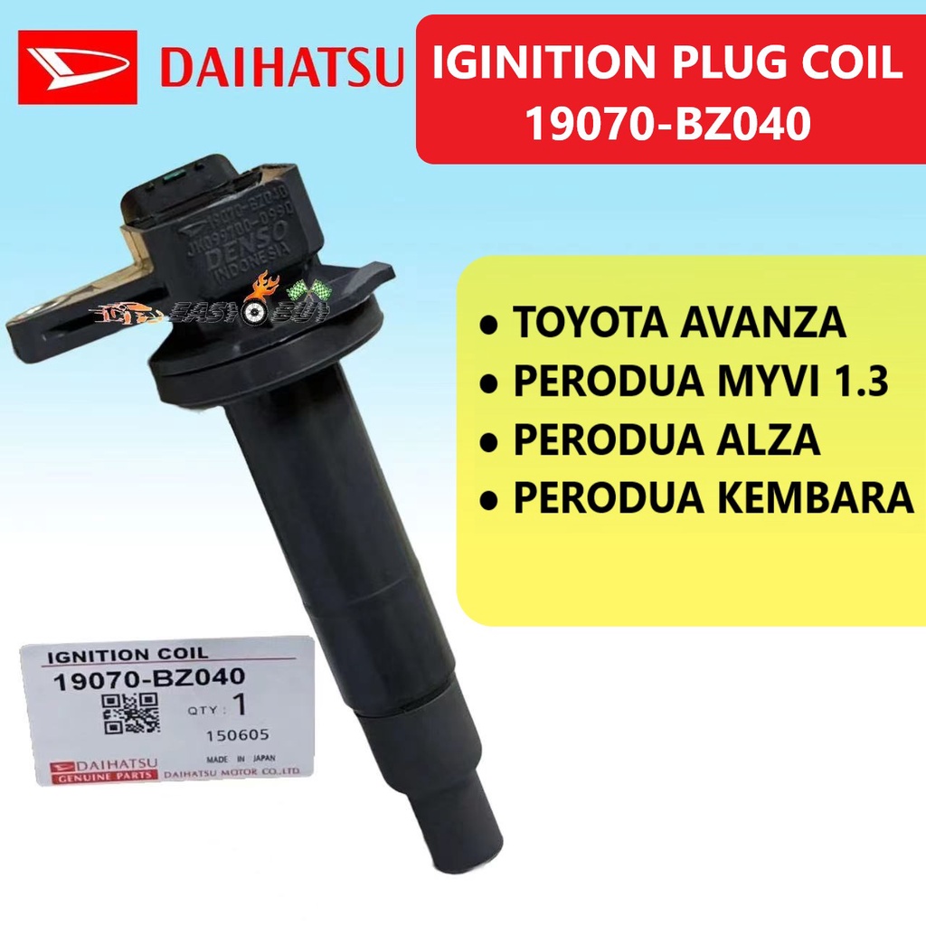 💯 ORIGINAL 💯 DAIHATSU IGNITION PLUG COIL -PERODUA MYVI 1.3 ALZA KEMBARA ...