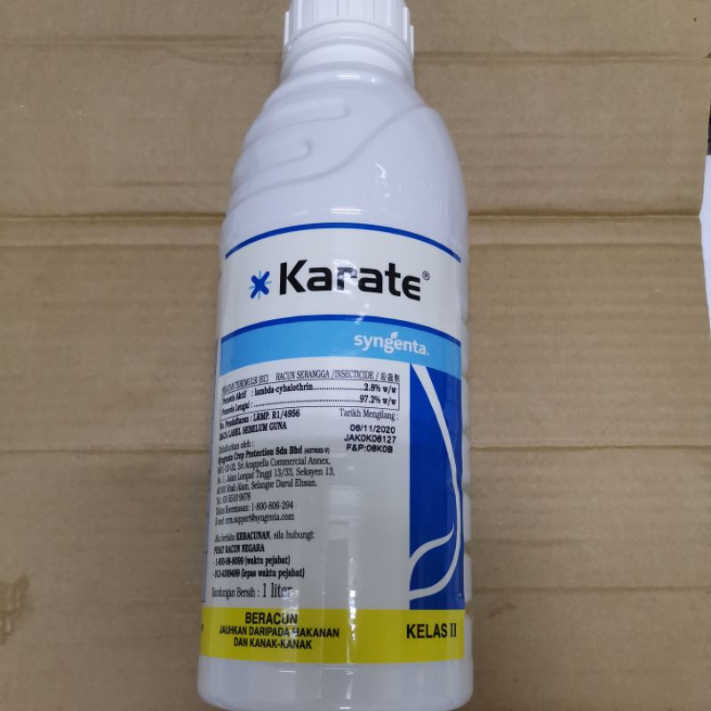 1L Syngenta Insecticide Karate EC Lambda cyhalothrin 2.8% Racun ...